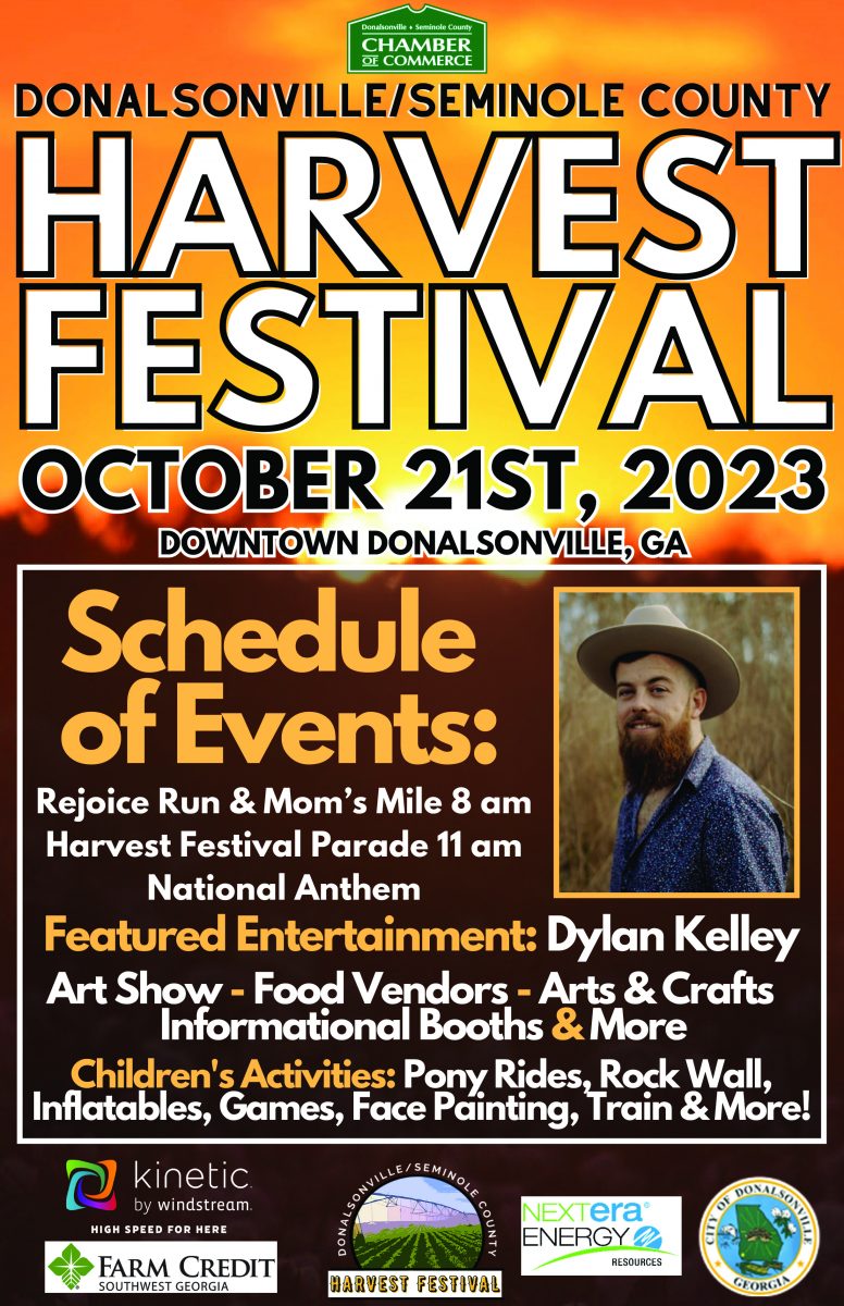 Harvest Festival set for Saturday, October 21 – The Donalsonville News