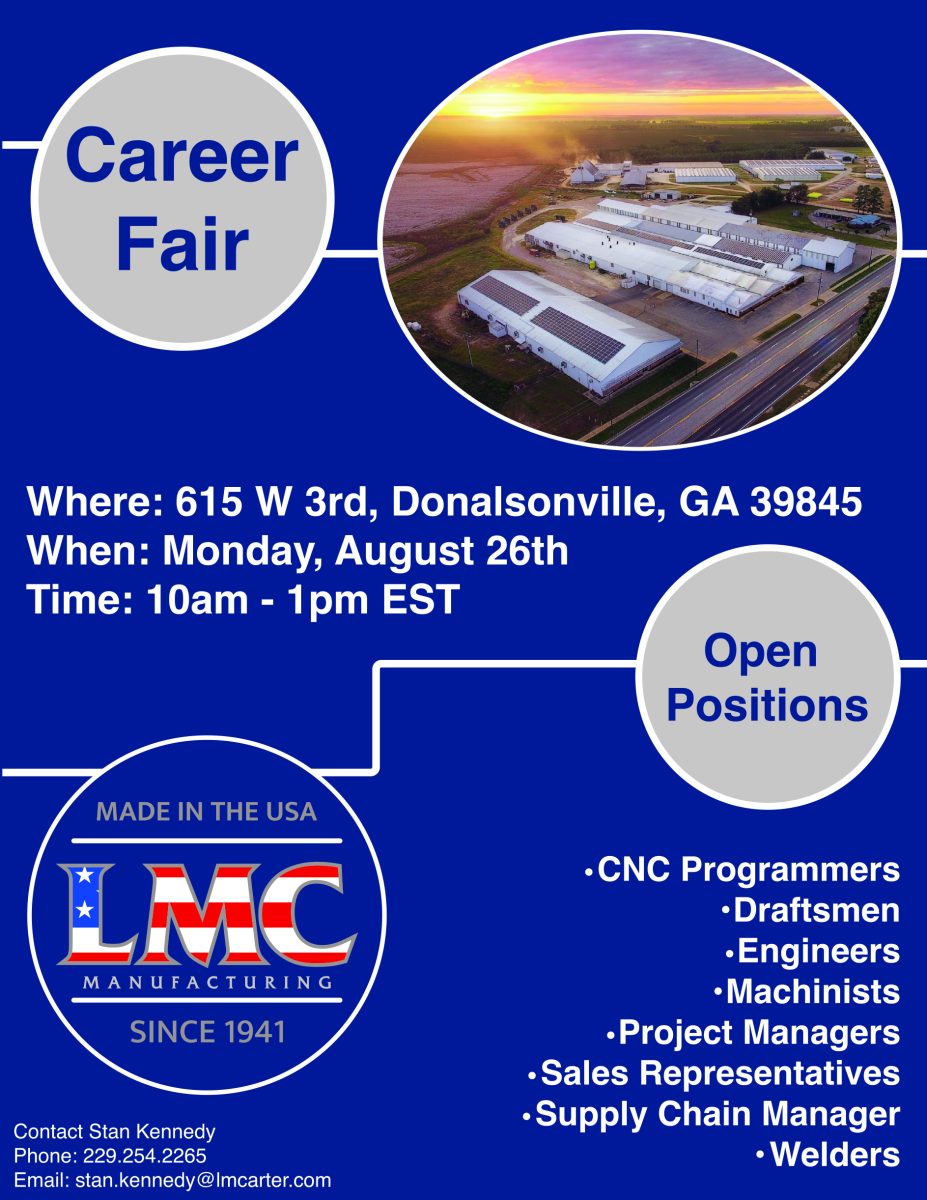 LMC to host career fair on Monday, August 26 – The Donalsonville News